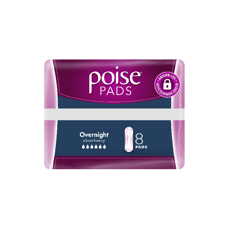 Buy Poise Pad Overnight 8 pack online at Cincotta Discount Chemist