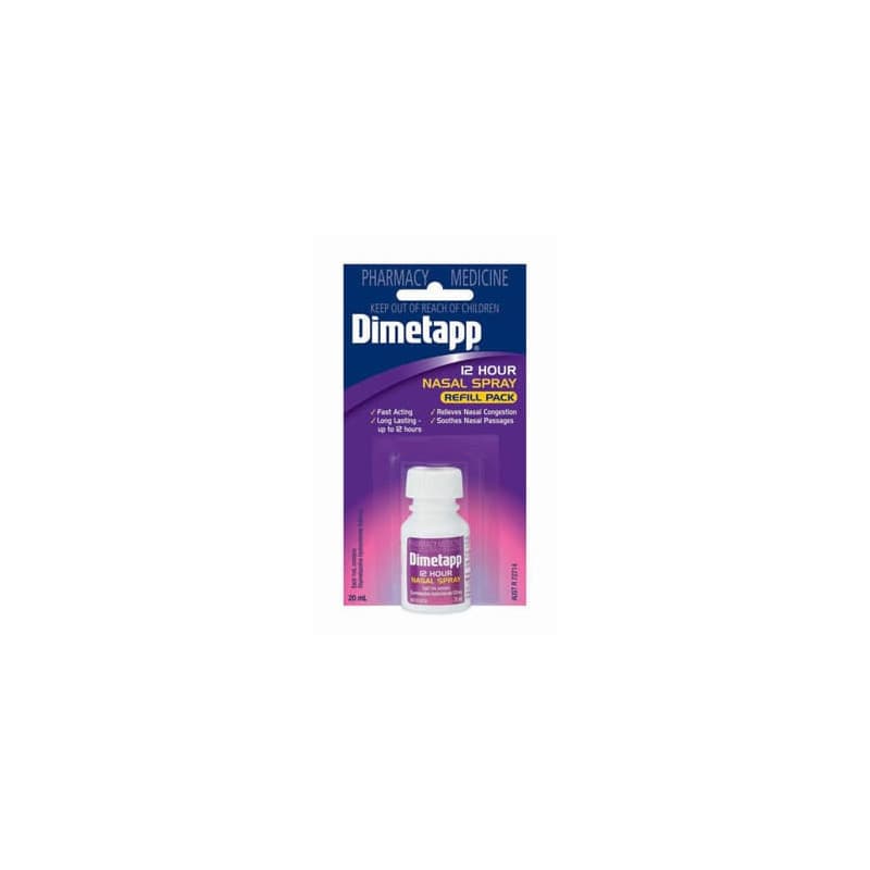 Buy Dimetapp Nasal Spray Refill 20mL online at Cincotta Discount Chemist