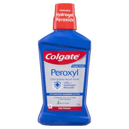 Buy Colgate Peroxyl M/Wash Oral Cleanser Mint 473mL online at Cincotta ...