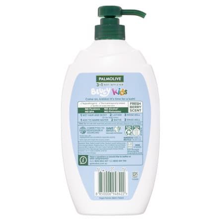 Buy Palmolive Kids 3 in 1 Kids Body, Bath & Hair Bluey Berrylici online ...