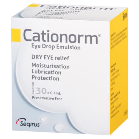 Buy Cationorm PF Single Unit Dose Eye Drops 30 x 0.4mL online at ...