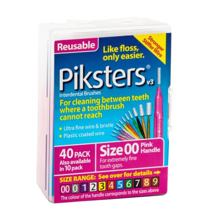 Buy Piksters Interdental Brush Size 00 40 Pack Pink online at Cincotta ...
