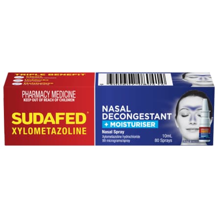 Buy Sudafed Xylo Nasal Decongestant Spray 10mL online at Cincotta ...