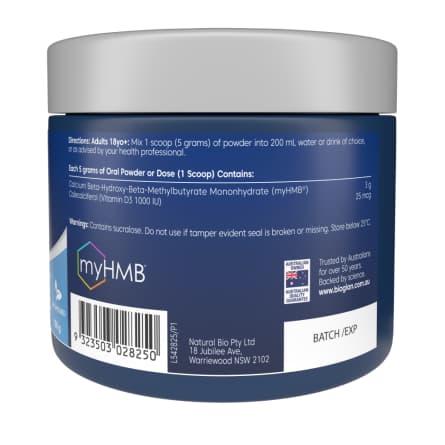 Buy Bioglan Muscle Protect HMB + D3 Powder 150g online at Cincotta ...