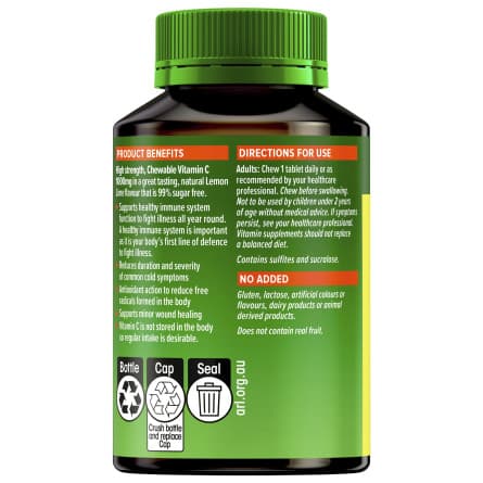 Buy Cenovis Chewable Mega C 1000mg Lemon Lime Tablets 60 online at ...