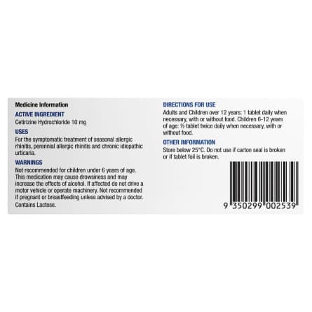 Buy Chemists Own C-zine 10mg Tablets 30 online at Cincotta Discount Chemist