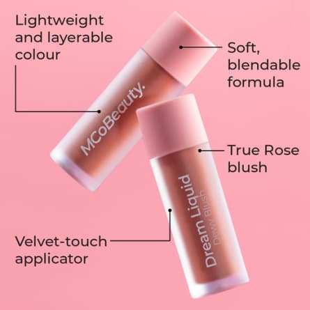 MCo Beauty Dream Liquid Dewy Blush True Rose 4.6mL