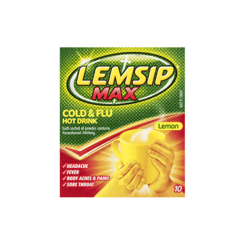 Buy Lemsip Max Strength Sachet 10 online at Cincotta Discount Chemist